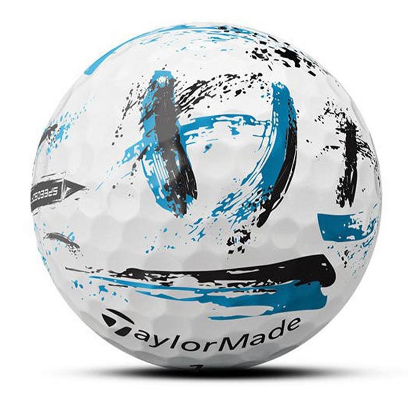 TaylorMade SpeedSoft Ink Golf Balls - Blue | Click Golf